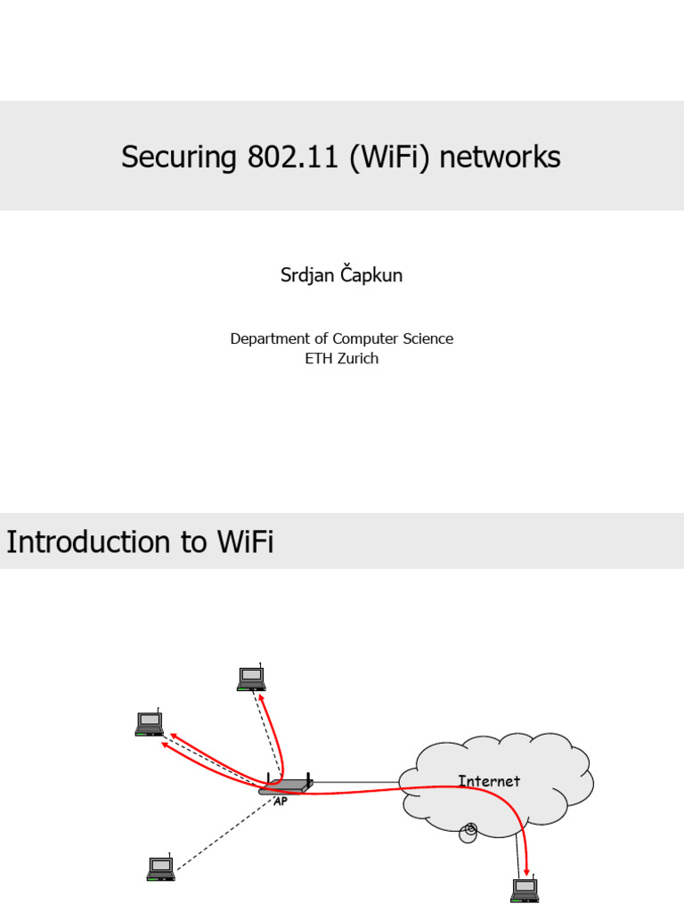 WiFi Security | PDF | Network Protocols | Networking Standards