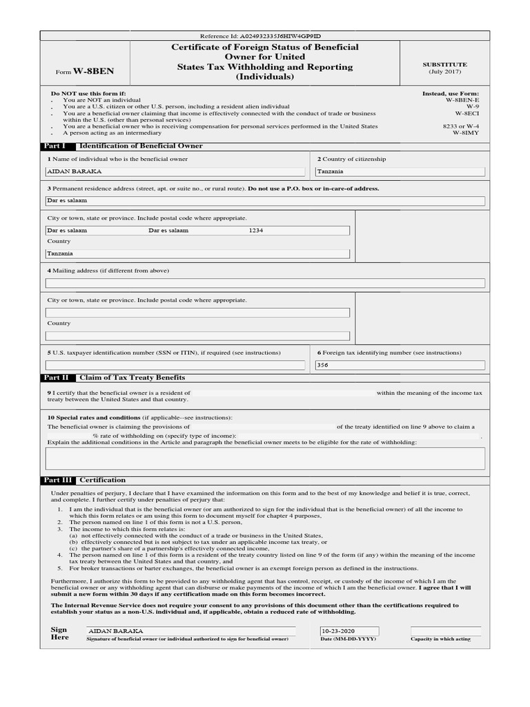 Tax Interview | PDF | Tax Treaty | Irs Tax Forms