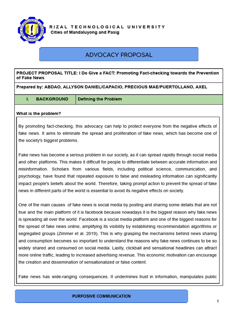 Purposive Communication - FINAL PROJECT | PDF | Social Media | Popular ...