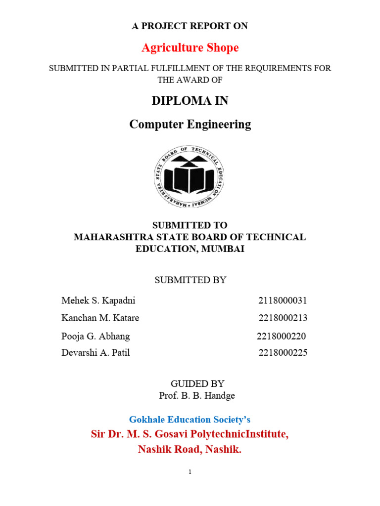 Msbte Campus Agri Report-3 | PDF | Php | My Sql