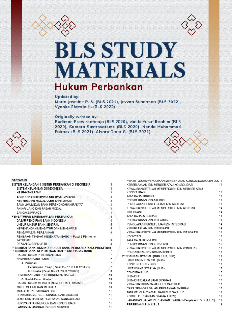 Hukum Perbankan (UTS) 2024 | PDF