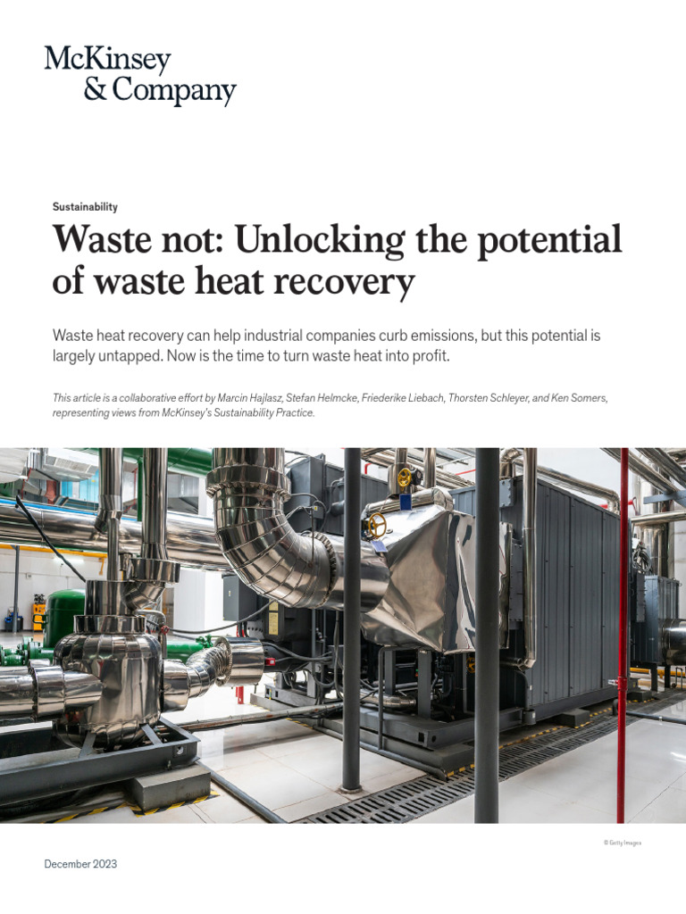 Waste Not Unlocking The Potential of Waste Heat Recovery | PDF ...