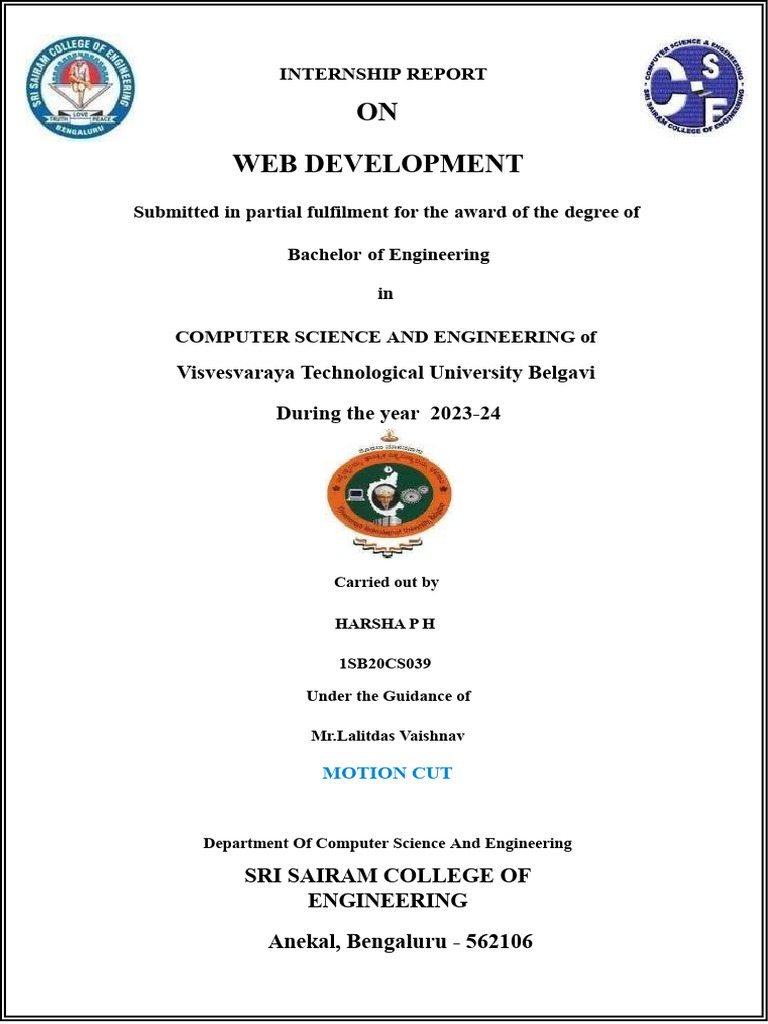 Pratik Patil Internship R | PDF | Web Design | World Wide Web