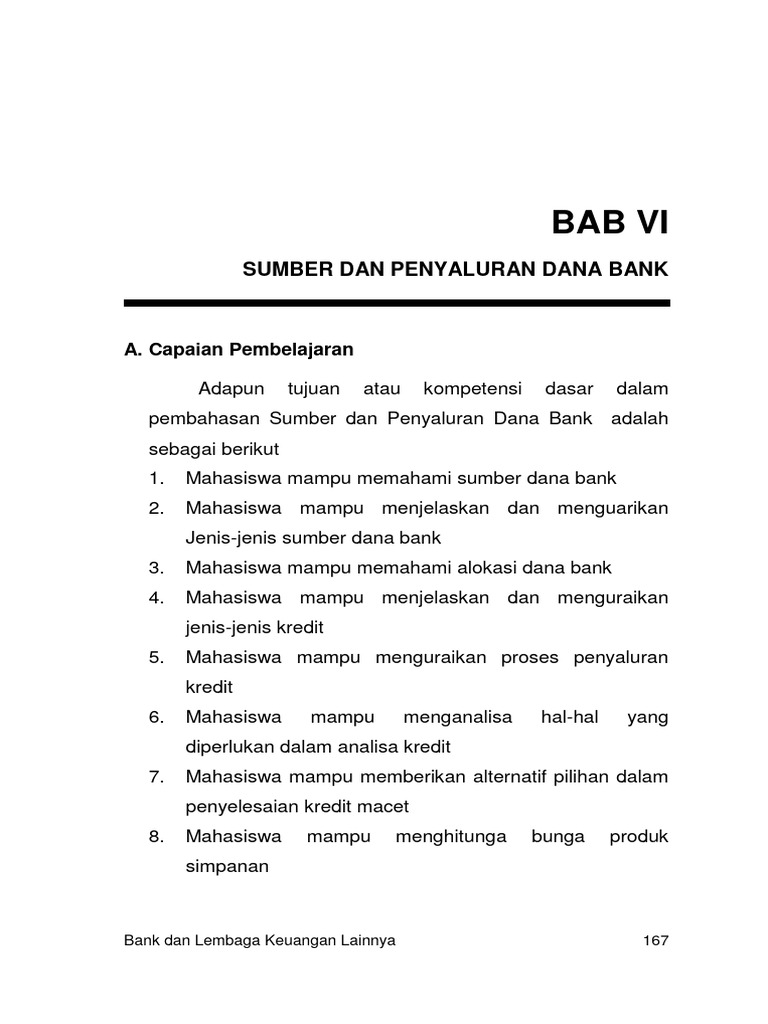SMJ0353 - SUMBER DAN PENYALURAN DANA BANK - Part6 | PDF