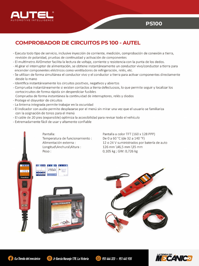 Autel PS 100 Powerscan | PDF