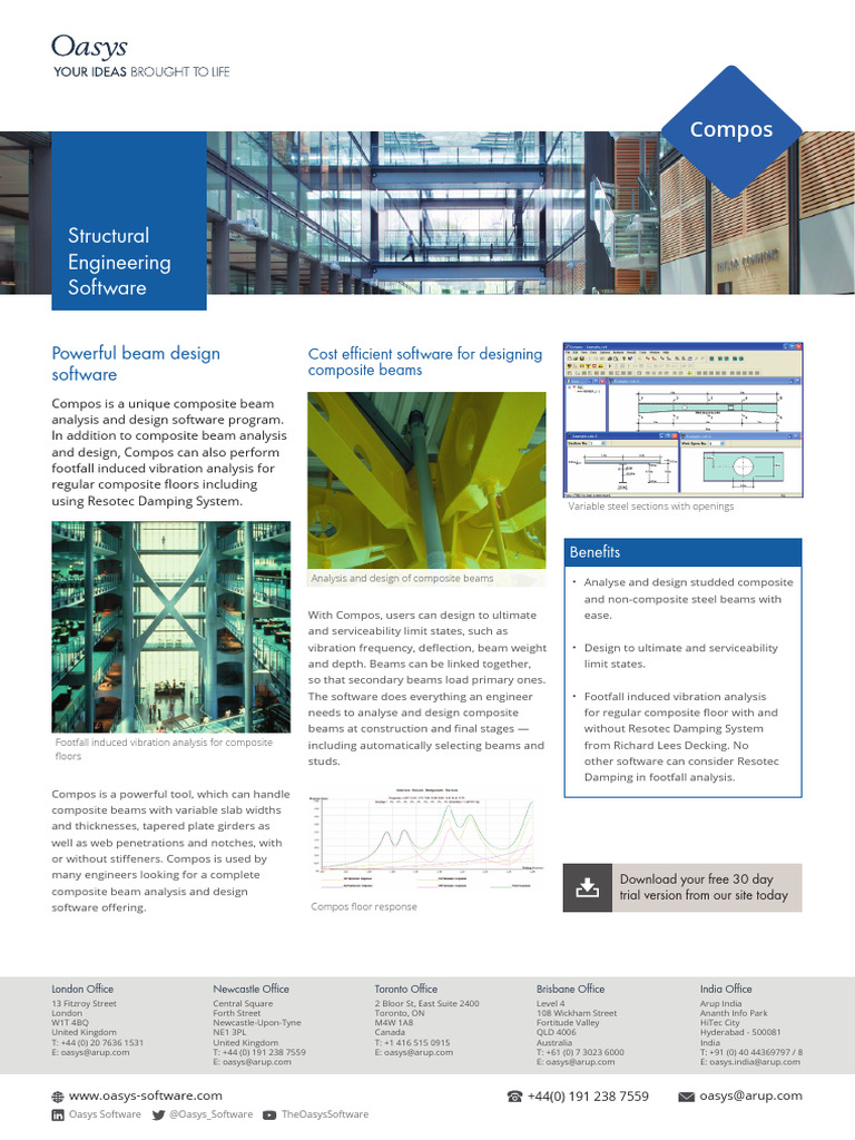 Structural Product Sheets Compos | PDF | Beam (Structure) | Structural Engineering