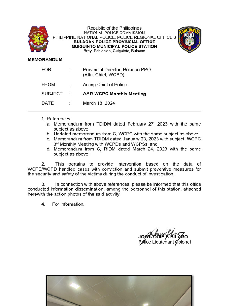 WCPC Monthly Meeting (March 2024) | PDF