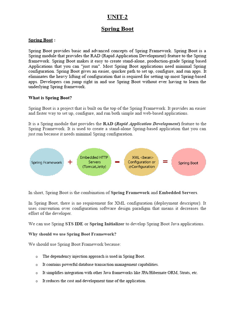 Unit 2 | PDF | Spring Framework | Computer Science