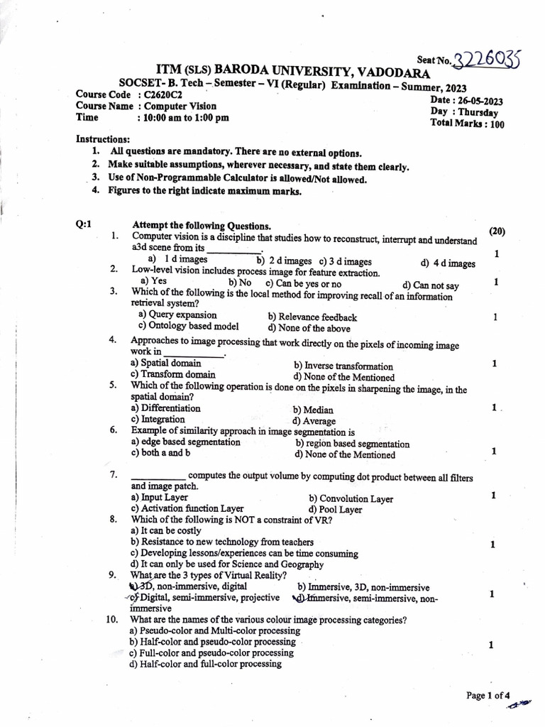 Computer Vision EXT | Download Free PDF | Cluster Analysis | Artificial Neural Network