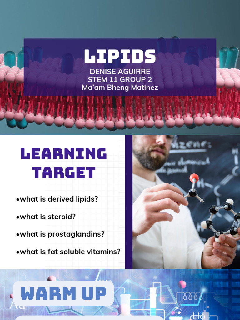 Derived Lipids Biology 1 | PDF | Lipid | Steroid