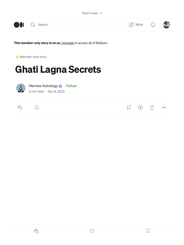 Ghati Lagna Secrets. in Vedic Astrology, Ghati or Ghatika - by Hermes ...