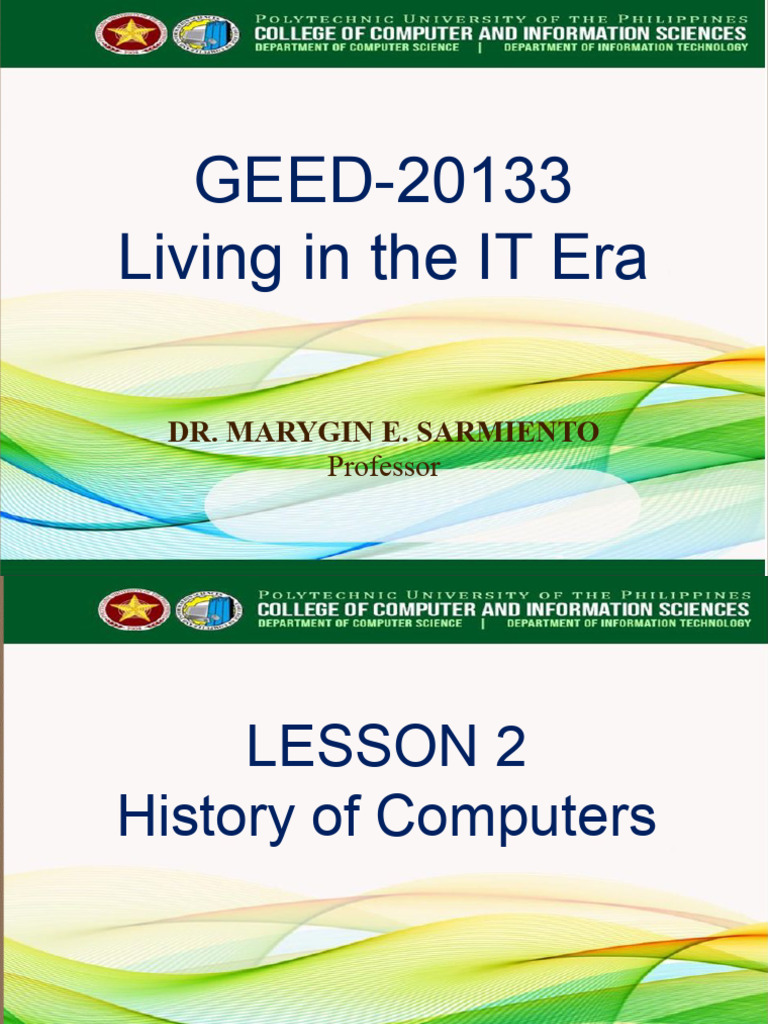Lesson2 - History of Computers | PDF | Computer Engineering ...