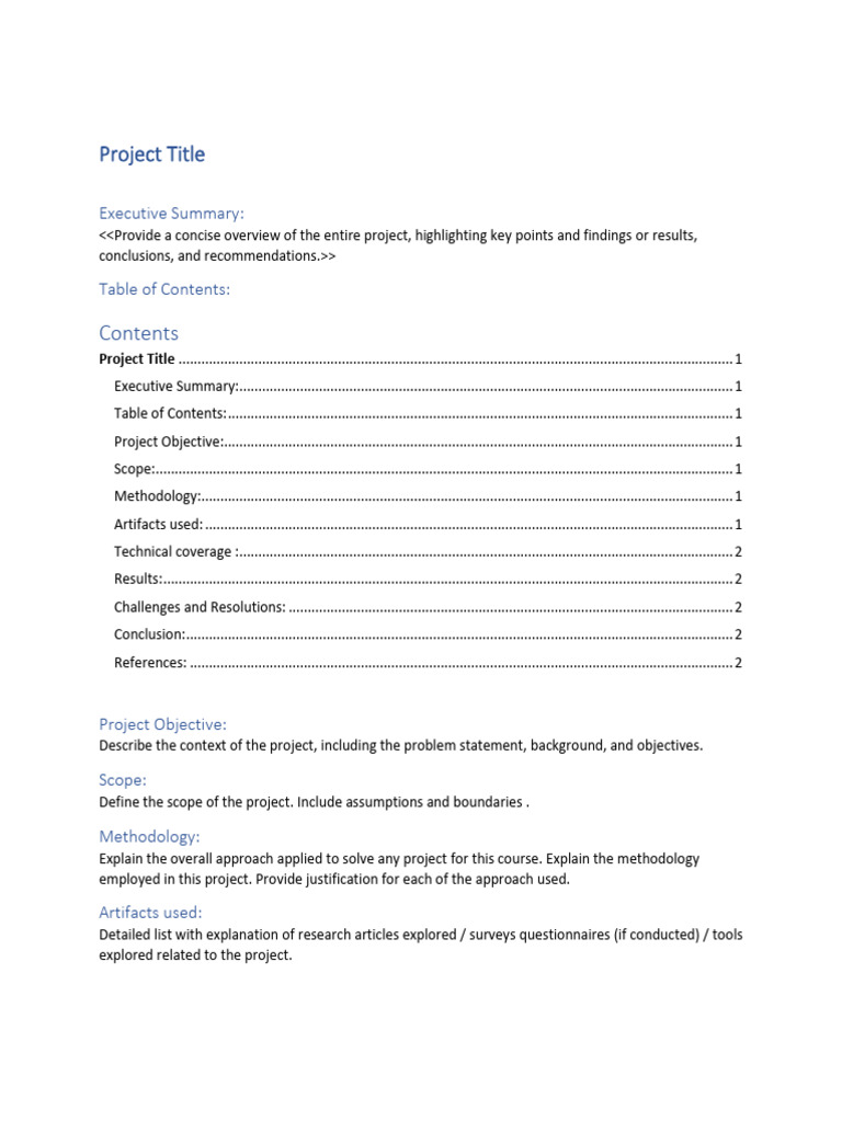 Project Overview and Key Findings | PDF | Methodology | Scope (Computer ...