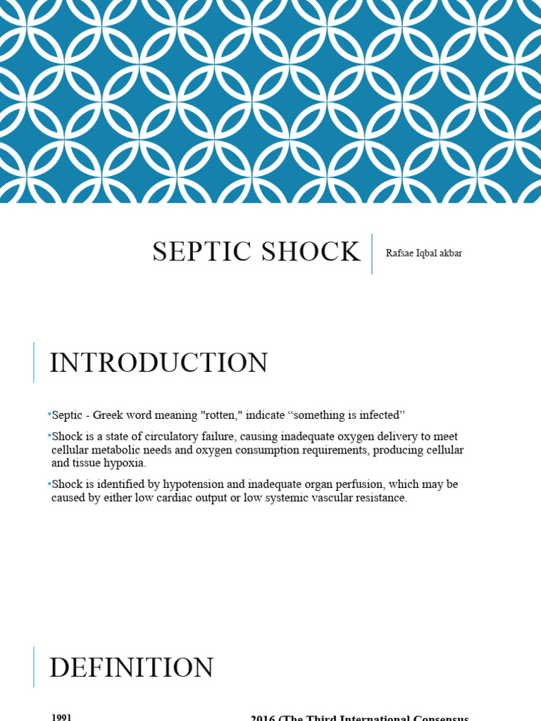Septic Shock | PDF | Sepsis | Shock (Circulatory)