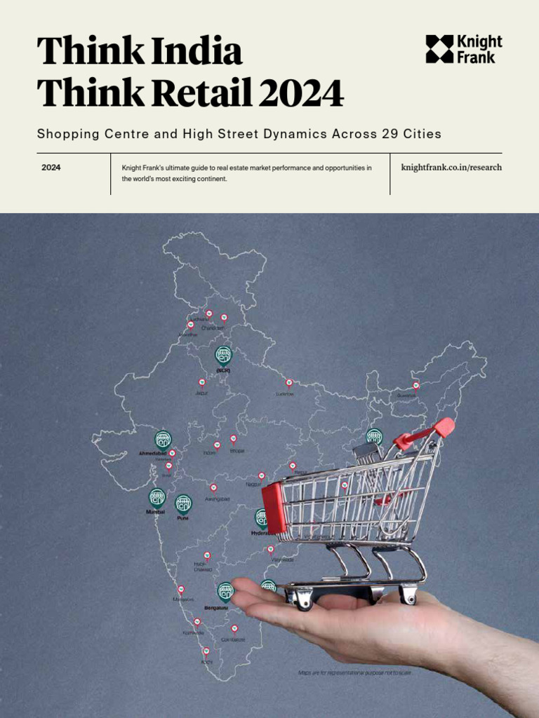 Think India, Think Retail 2024 - Knight Frank | PDF | Retail | Brand