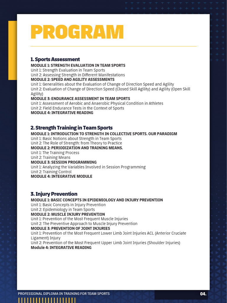 Professional - Diploma - in - Training - For - Team - Sports (1) 4 | PDF