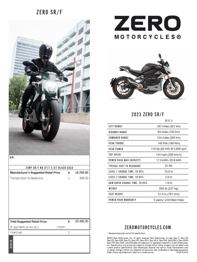 23my SRF Na ZF17.3 Jet Black-Gold Us | PDF | Green Vehicles | Electric ...