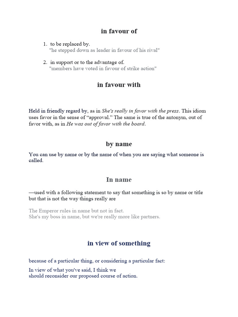 Prepositions Unit 35 | PDF