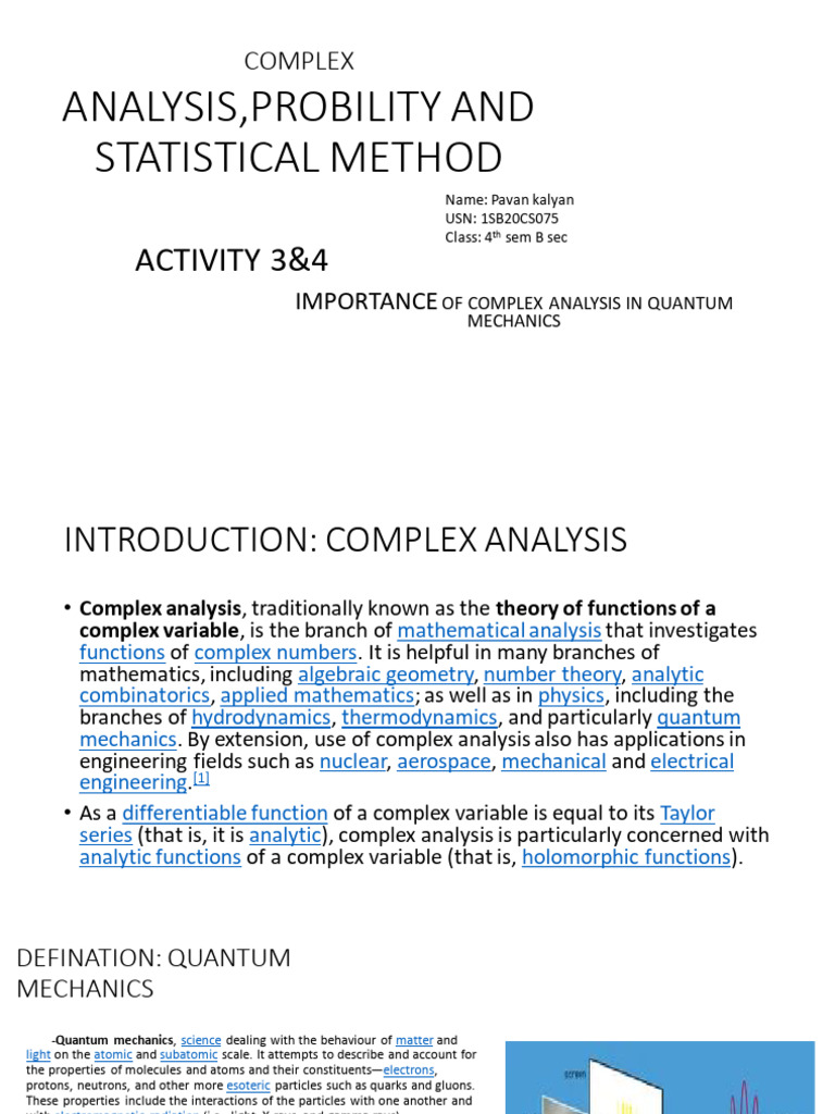 MAT 4 Activity 3&4 | Download Free PDF | Complex Analysis | Mathematical Analysis