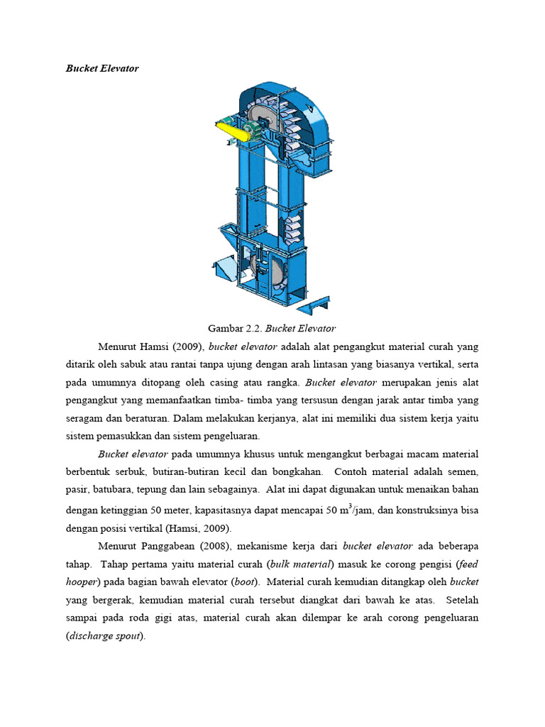 Panduan Lengkap Bucket Elevator | PDF