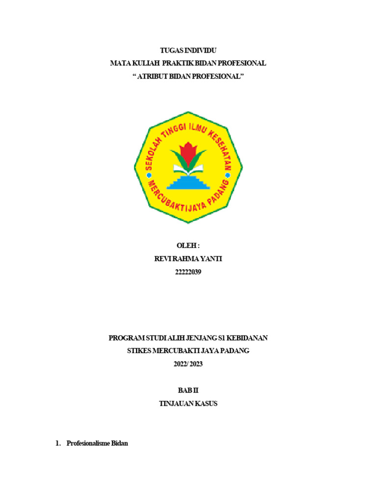 Atribut Bidan Profesional | PDF