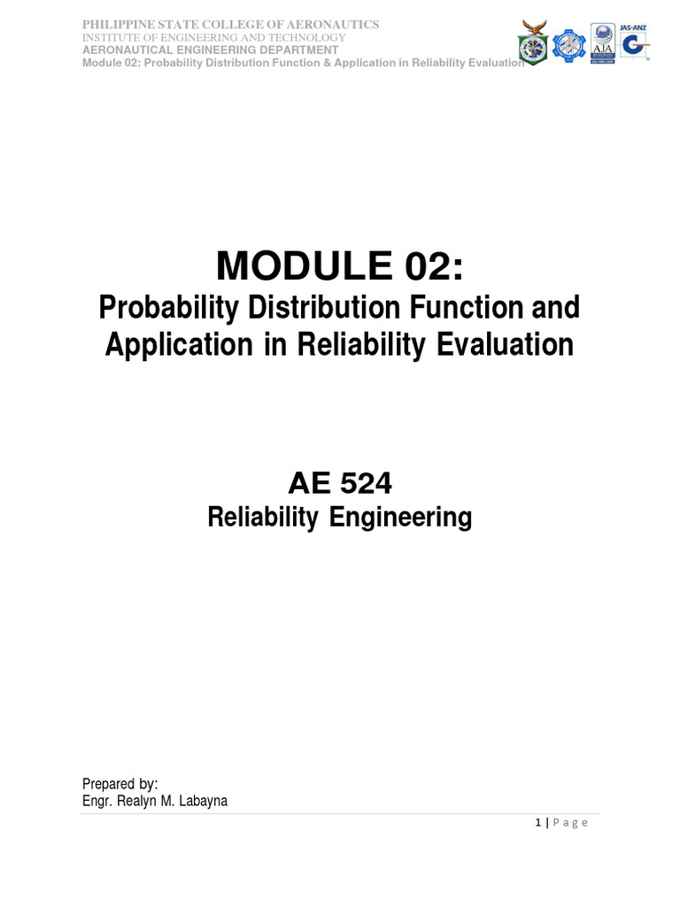 AE 524 Midterm Module 02.1 | PDF | Reliability Engineering | Risk