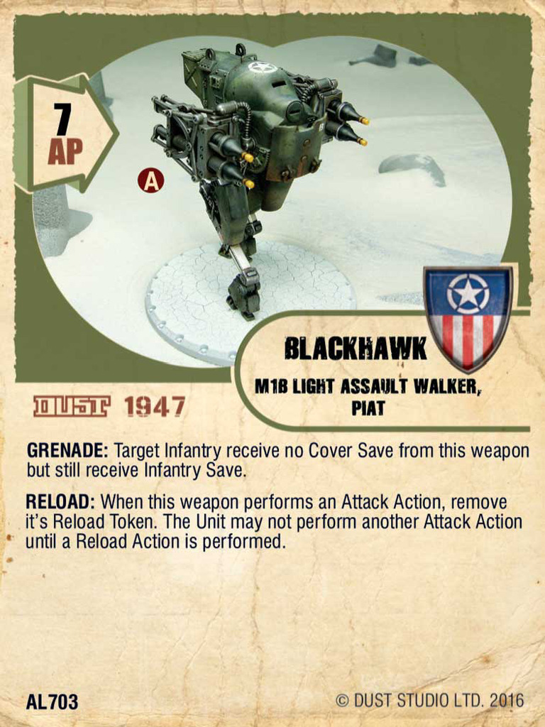 Dust1947 Allies AL703 Blackhawk CARD Stacked | PDF