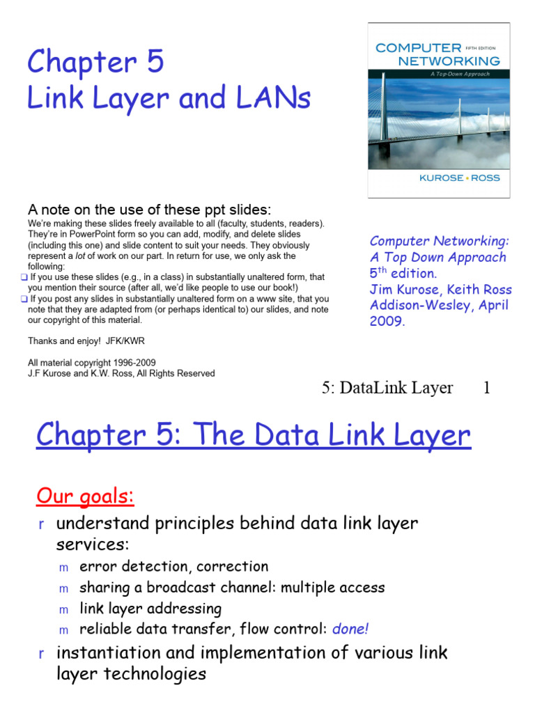 Chapter5 5th Aug 2009 | PDF | Computer Network | Network Switch