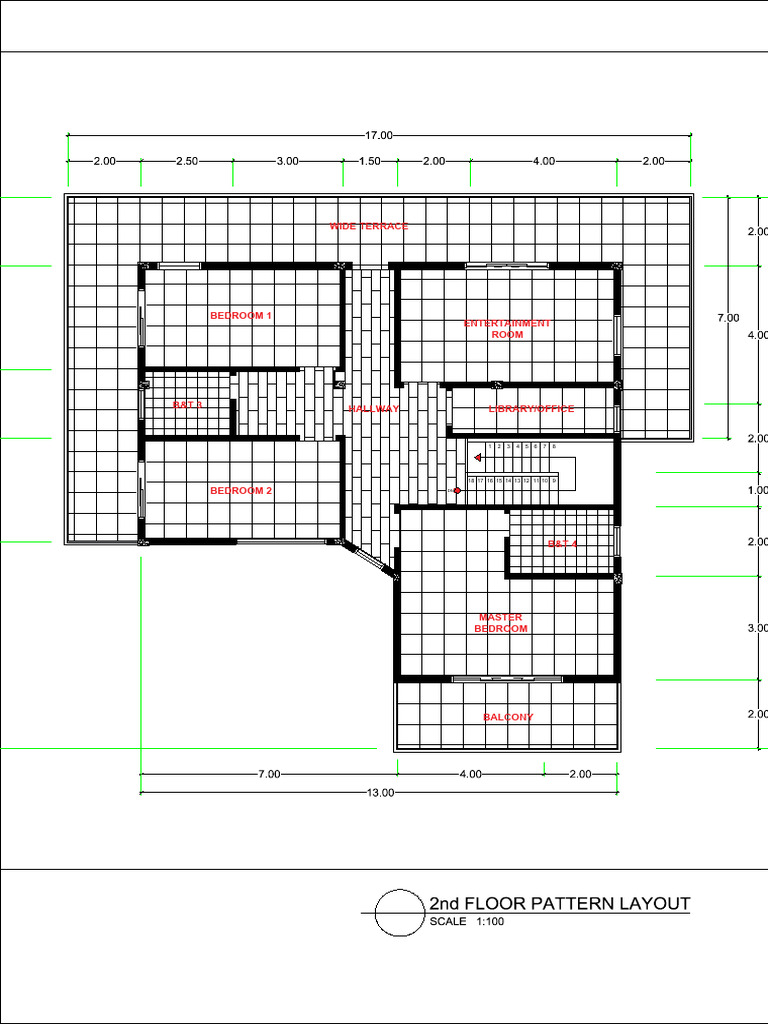 Wide Terrace Floor Plan Layout | PDF