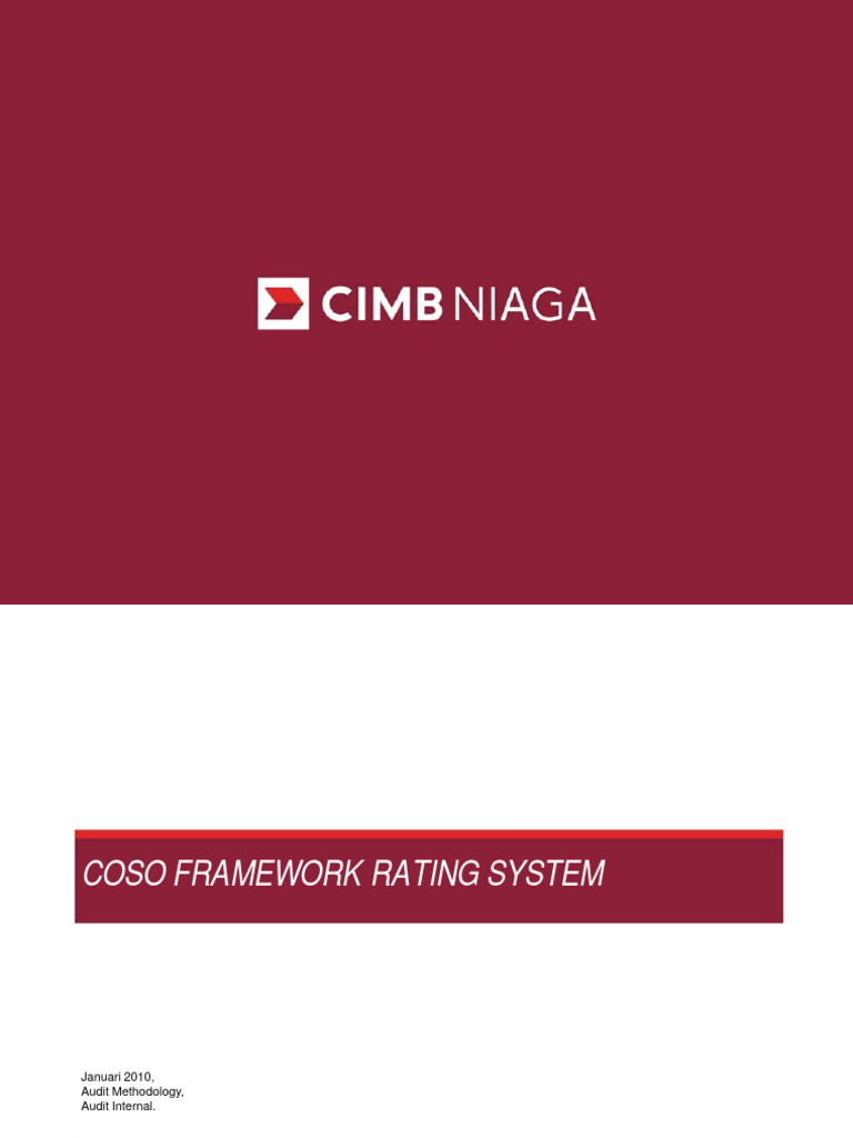 COSO Rating Audit Re11 Jan 2010-V8 | PDF | Business | Financial Regulation