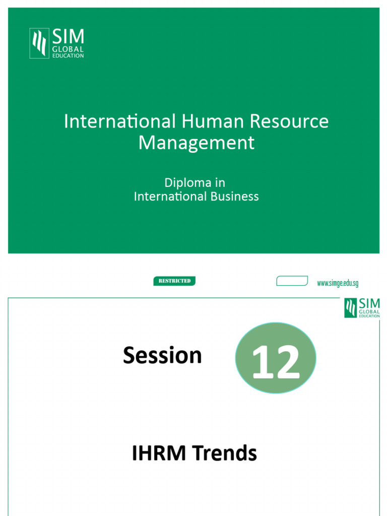 IHRM - Week 6 Session 12 | PDF | Corporate Social Responsibility | Bribery