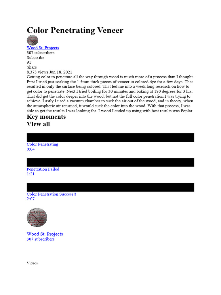 Color Penetrating Veneer | PDF