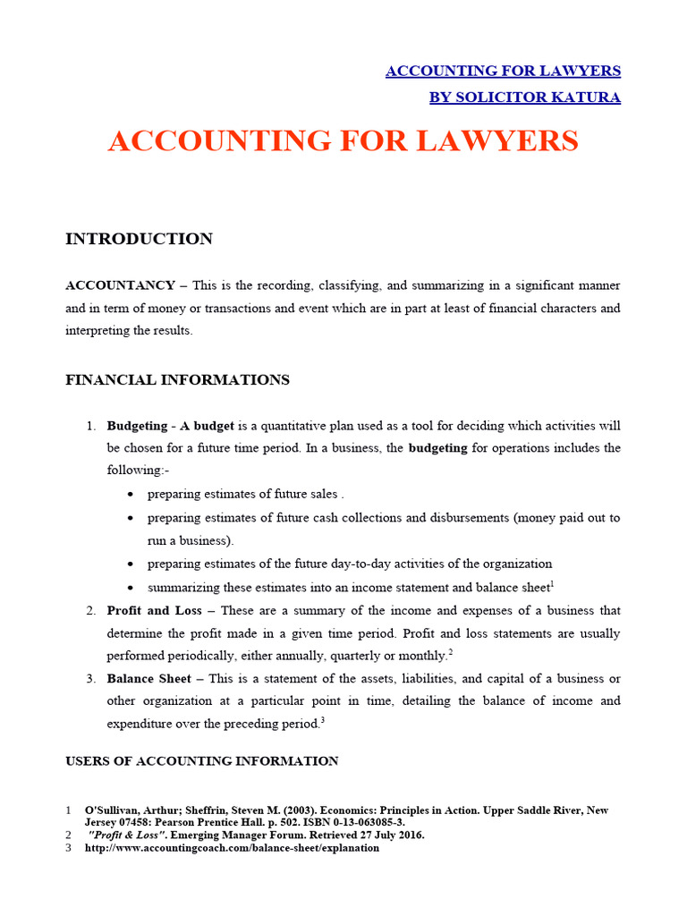 ACCOUNTING - FOR - LAWYERS: Source Documents | PDF | Debits And Credits ...