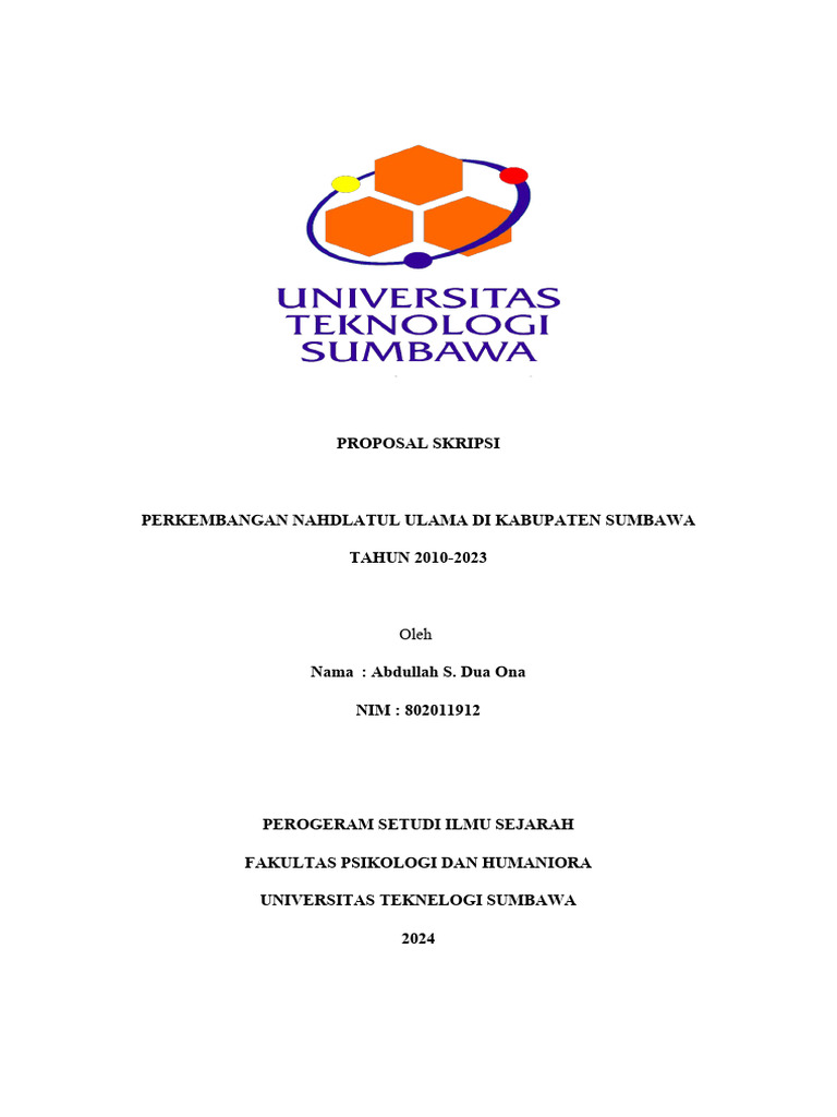 Perkembangan NU di Sumbawa | PDF | Agama & Spiritualitas