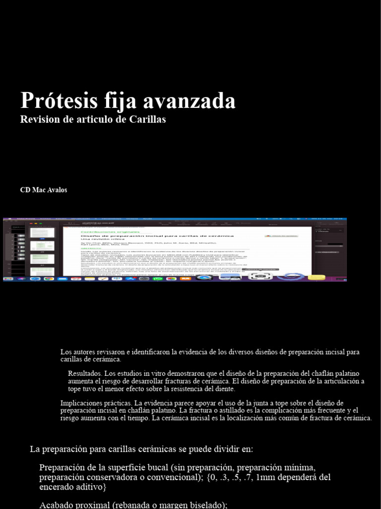 Revision de Articulos de Carillas Gurell y Rev Sistematica | PDF ...