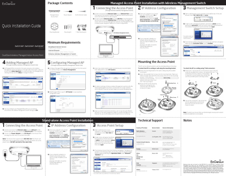 Quick Setup for Managed Access Points | PDF | Wireless Access Point ...