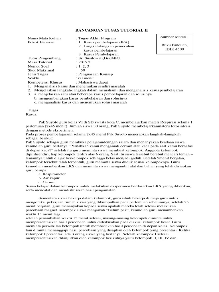Tugas Tutorial 2 | PDF