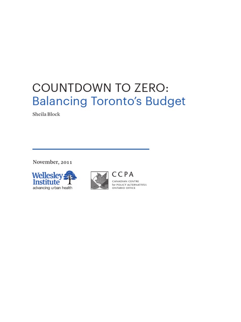Countdown To Zero FINAL | PDF | Government Budget Balance | Taxes