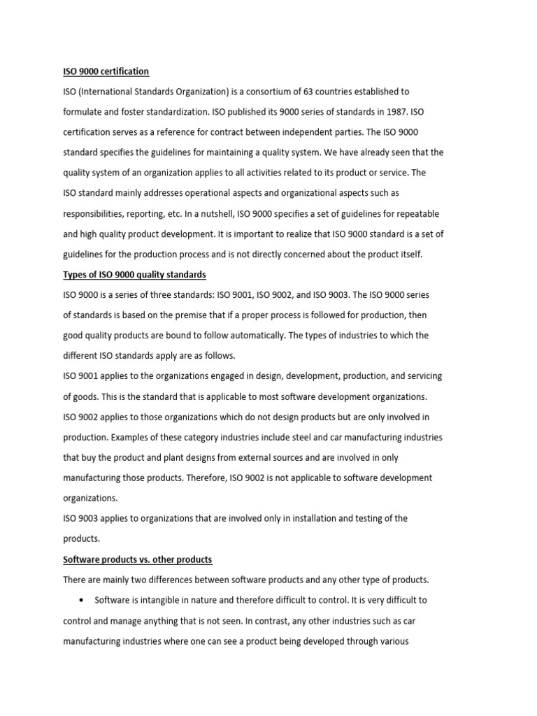 Iso 9000 | PDF | Iso 9000 | Quality Management System