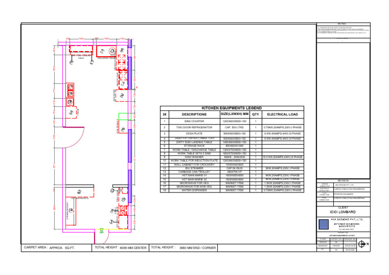 Kitchen Equipment Layout Specifications | PDF | Dishwasher | Tools