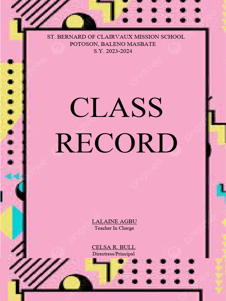Class Record Layout | PDF