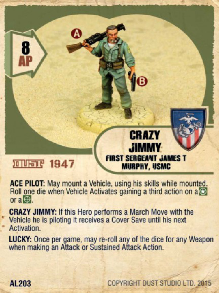 Dust1947 Allies AL203 USMC Crazy Jimmy CARD Stacked | PDF