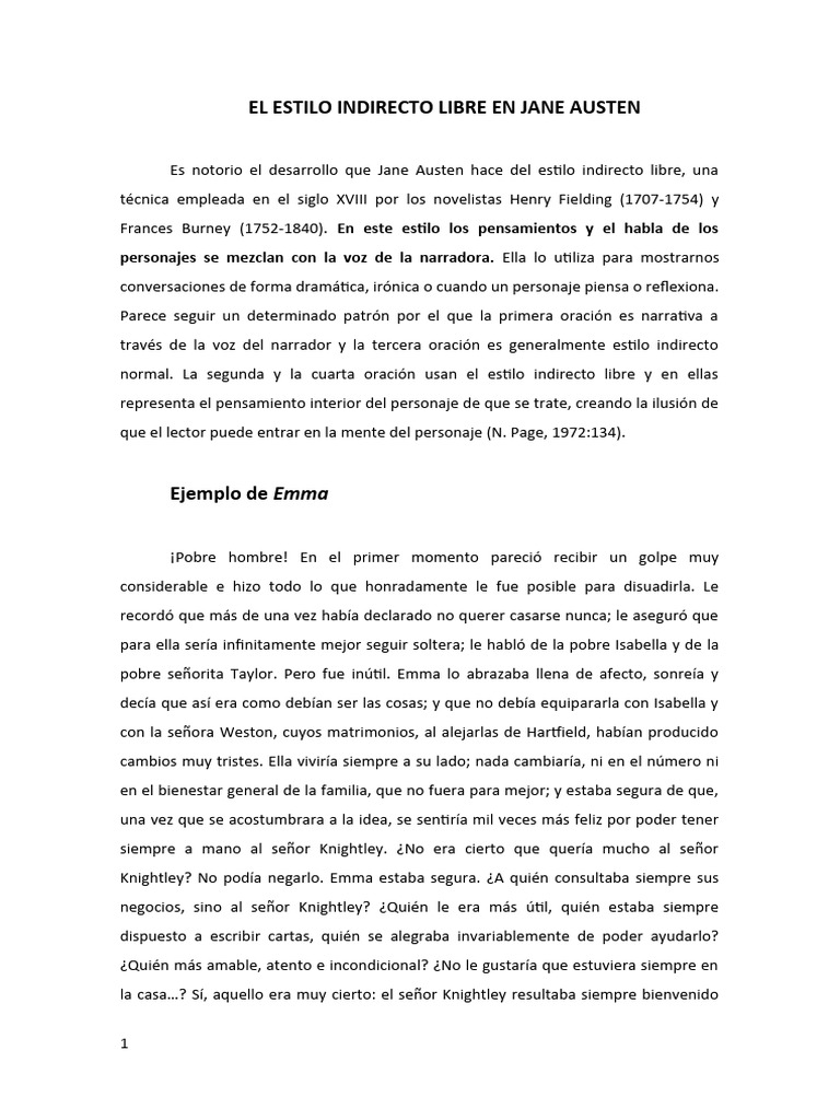 Explorando El Estilo Indirecto Libre: Ejemplos Y Análisis – JKTA