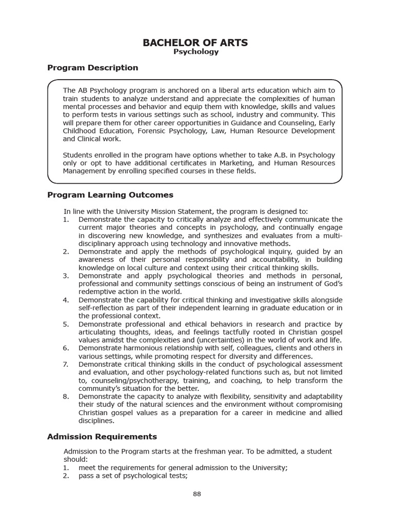 BA Psychology | PDF | Psychology | Thought BA Psychology | PDF | Psychology | Thought