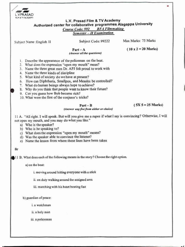 English Question Papers | PDF