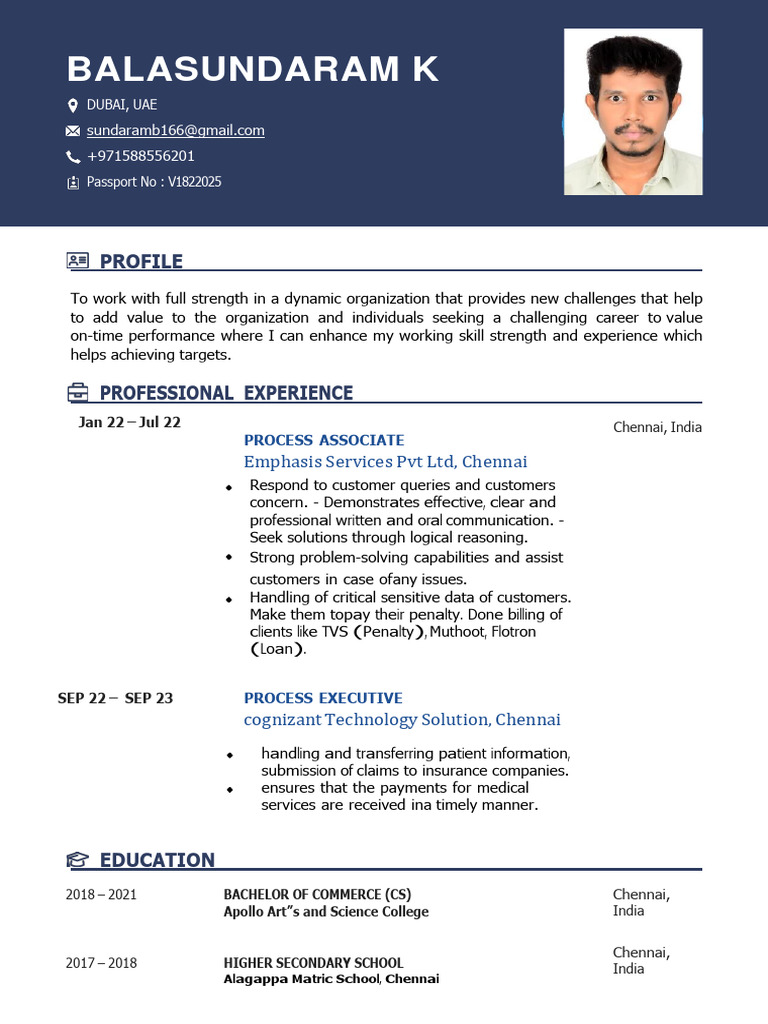 Balasundaram Kumar - CV | PDF