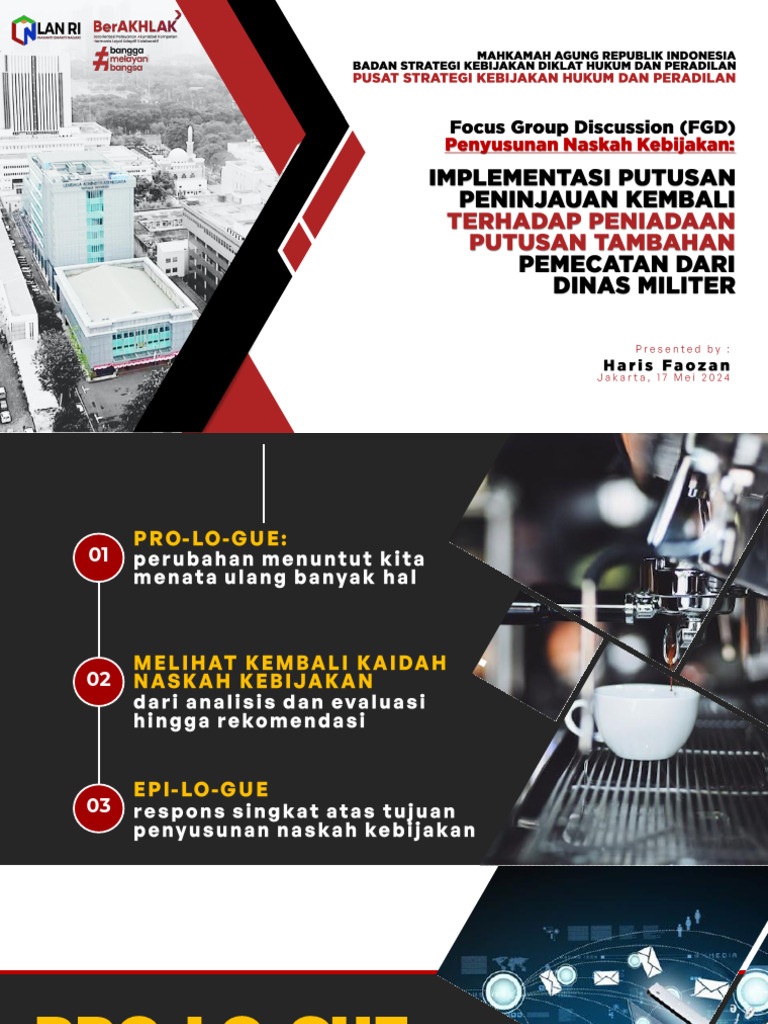 Haris Faozan - Handout Presentation V2 - Penyusunan Naskah Kebijakan ... Haris Faozan - Handout Presentation V2 - Penyusunan Naskah Kebijakan ...