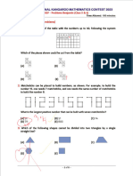 WMI Preliminary Round (GRADE 6A) 2021 | PDF | Area | Mathematical Concepts