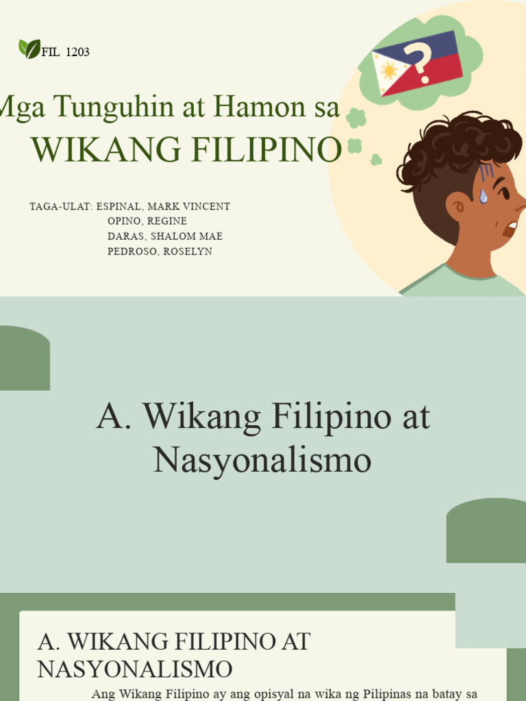 Mga Hamon at Isyu Sa Wikang Filipino PANGKAT4 1 | PDF