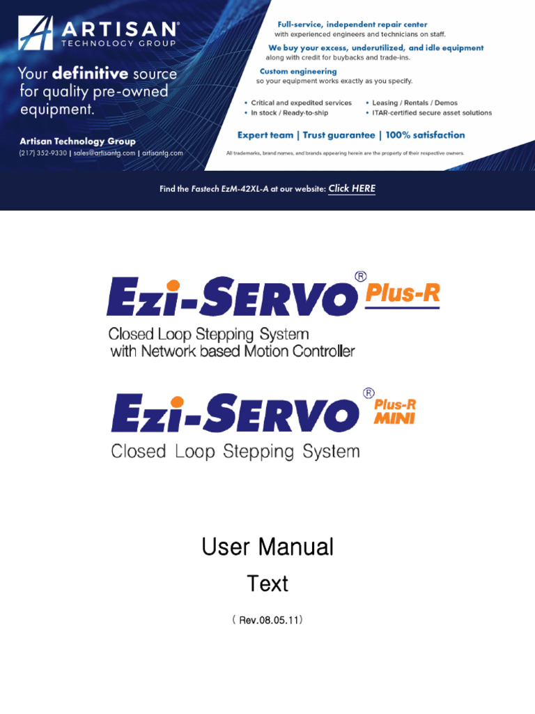 Fastech FAS RCR Datasheet 20181029113725 | PDF | Input/Output ...